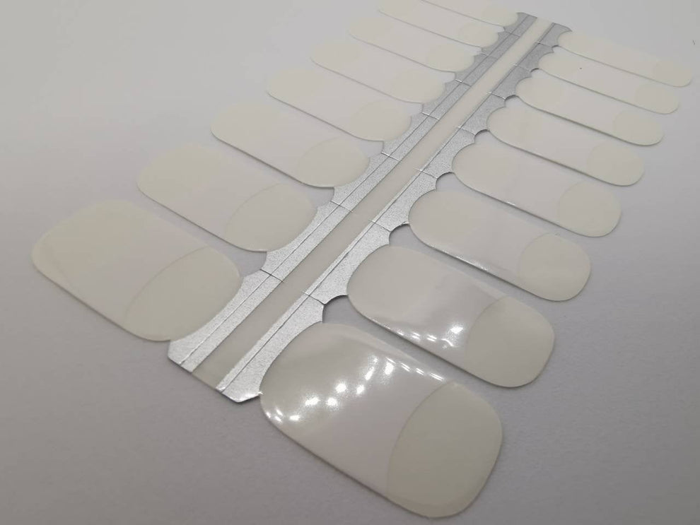 Long Elongated French Manicure White Tip with Clear Top – EZ Nails